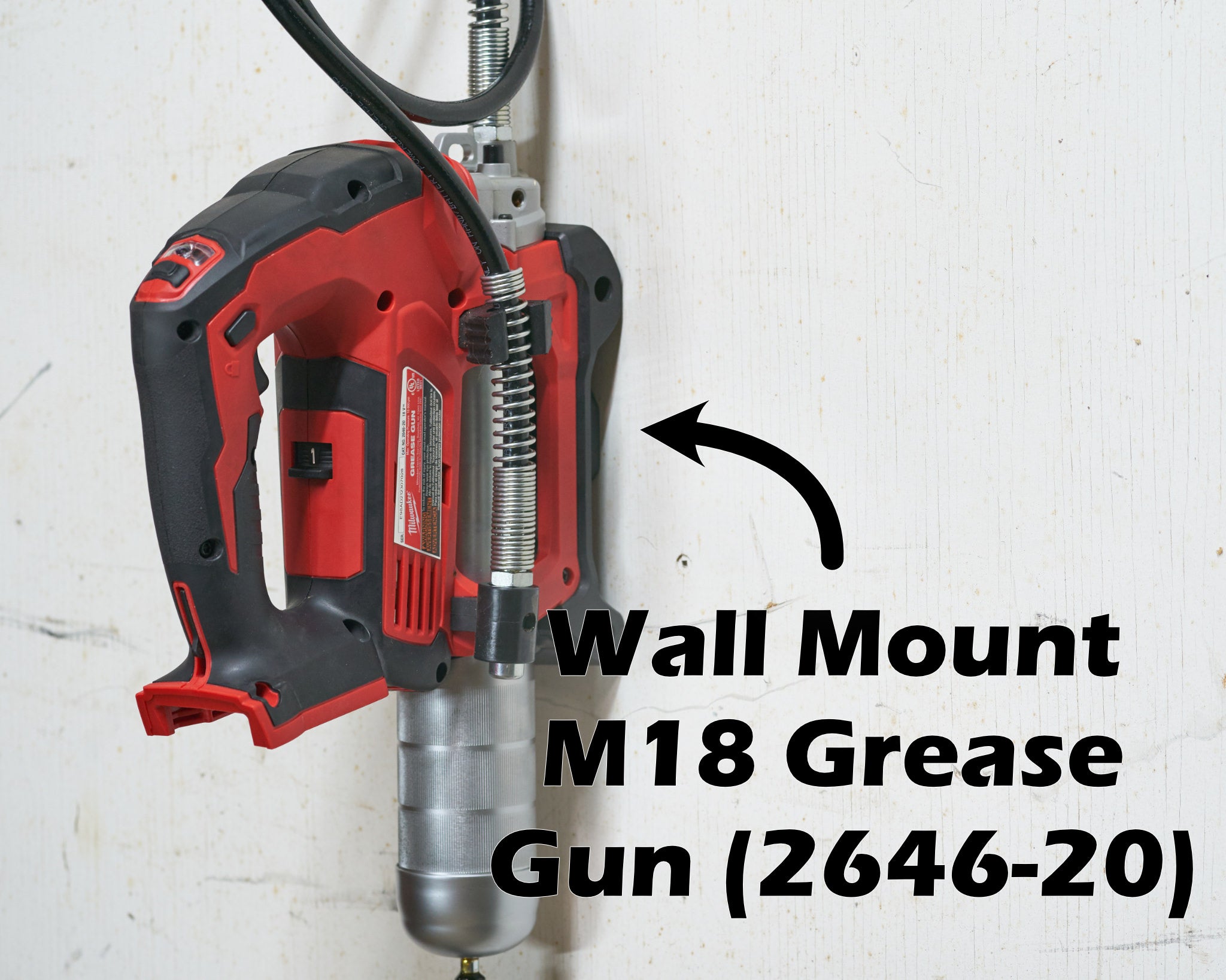 Wall Mount for Milwaukee Tool M18 Grease Gun Organization and Storage ...
